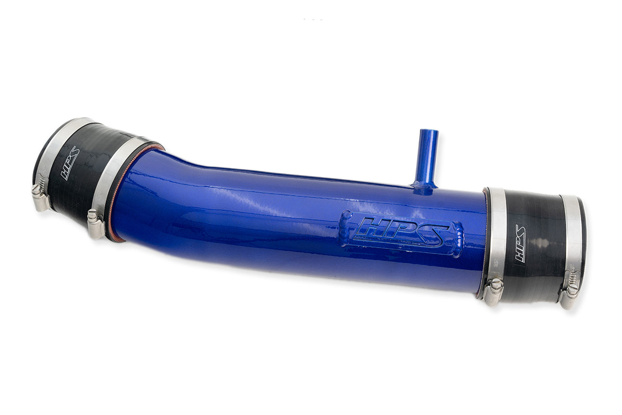 HPS Performance Air Intake Post MAF Aluminum Tube, Blue