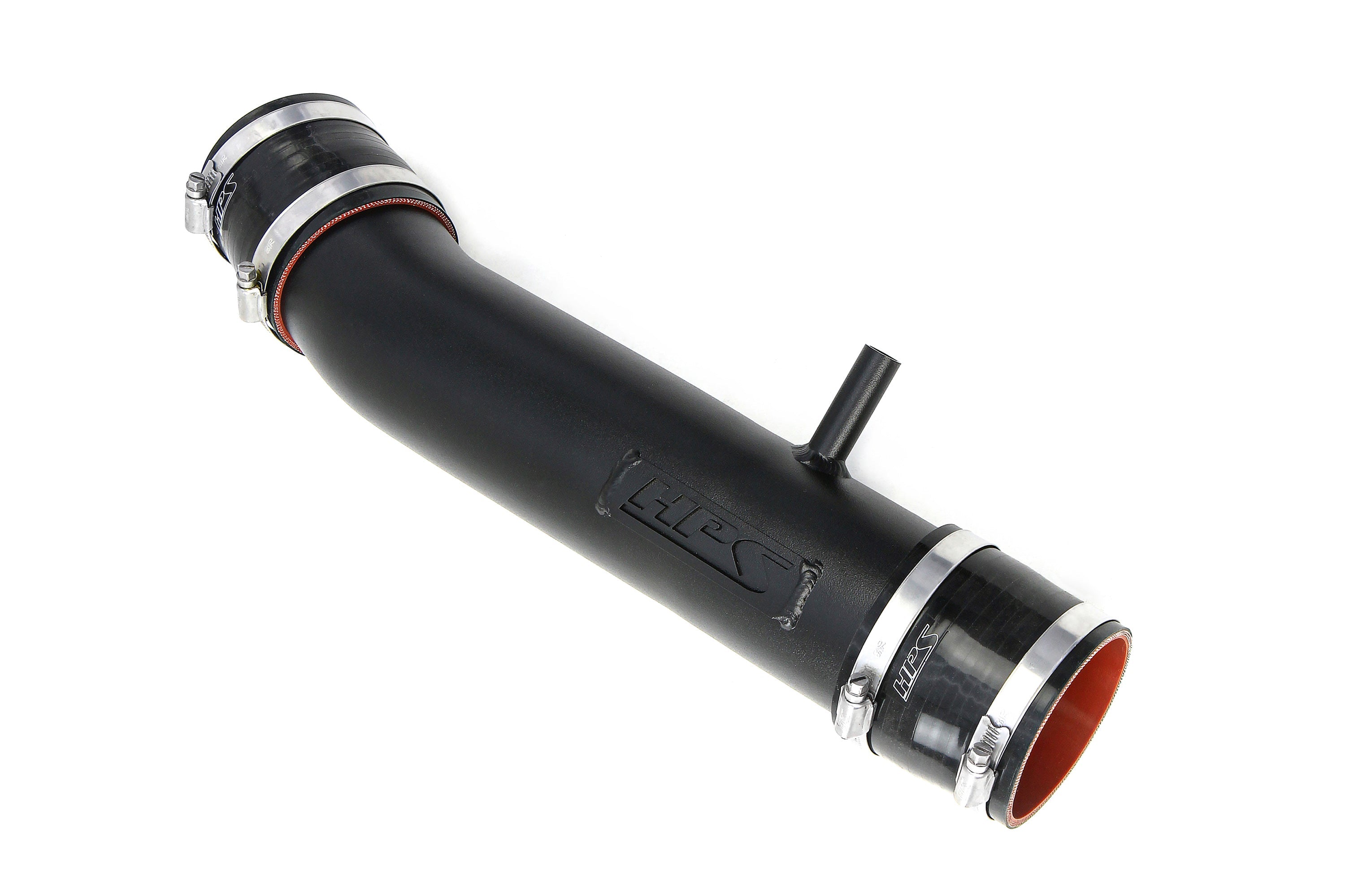 HPS Performance Air Intake Post MAF Aluminum Tube, Black