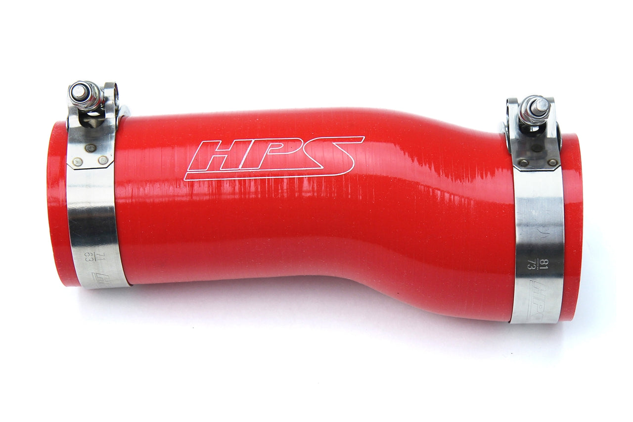HPS Performance High Temp Reinforced Silicone Air Intake Hose Kit, Red