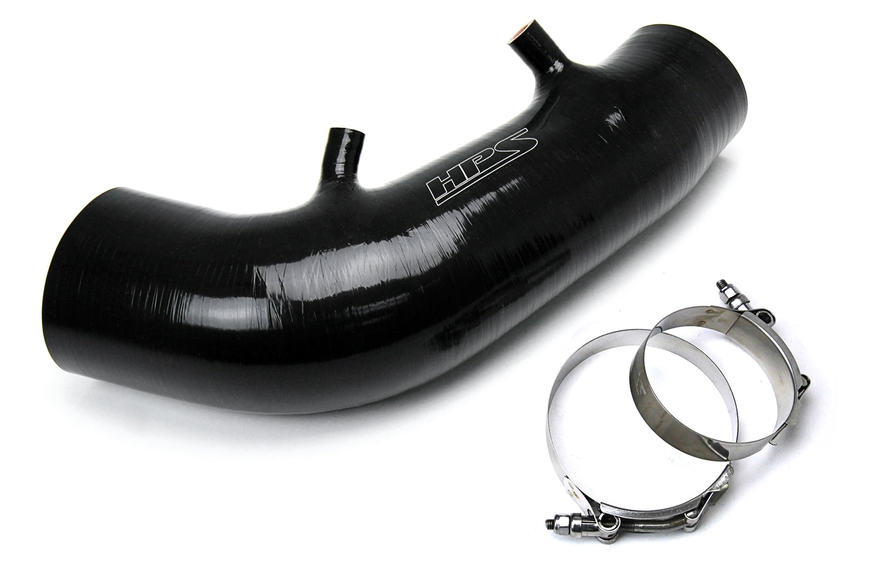 HPS Performance High Temp Reinforced Silicone Air Intake Hose Kit, Bla