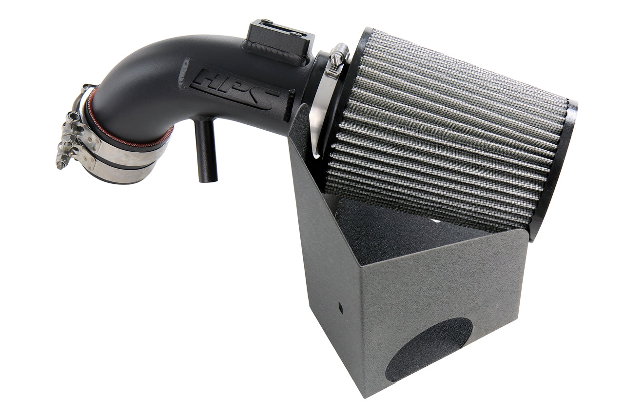 HPS Performance Air Intake Kit with Heat Shield, Black, 827-694WB