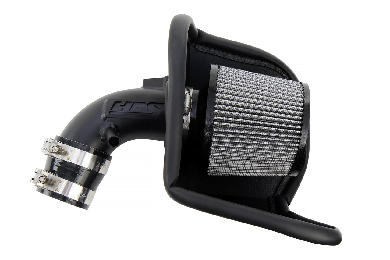 HPS Performance Air Intake Kit with Heat Shield, Black, 827-700WB