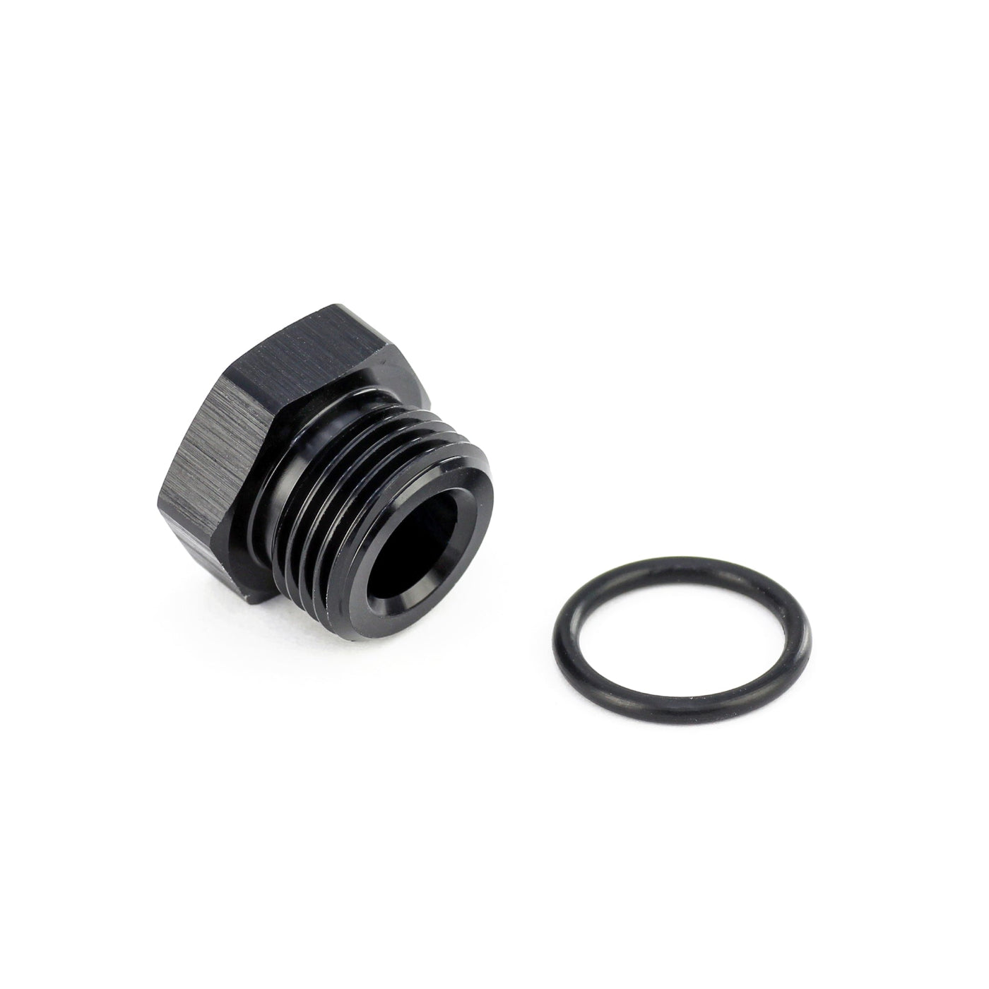 HPS Performance -4 AN Fittings Plug, Port Thread with O-Ring, Aluminum