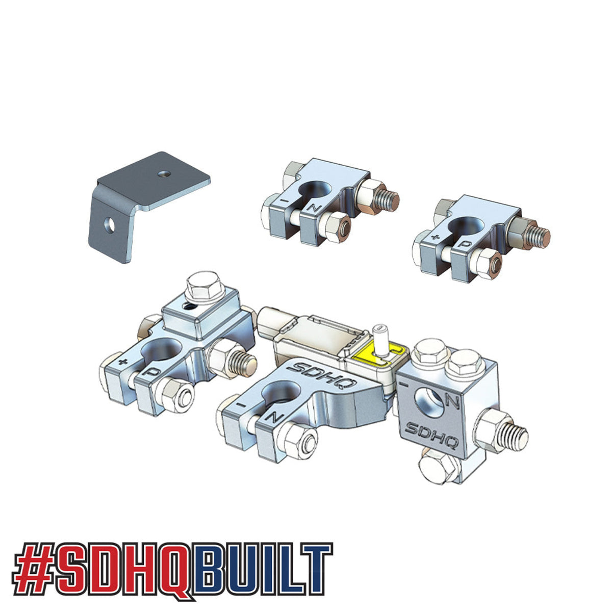 2023-2026 Ford F-250/F-350 SDHQ Built Billet Dual Battery Terminal Upg