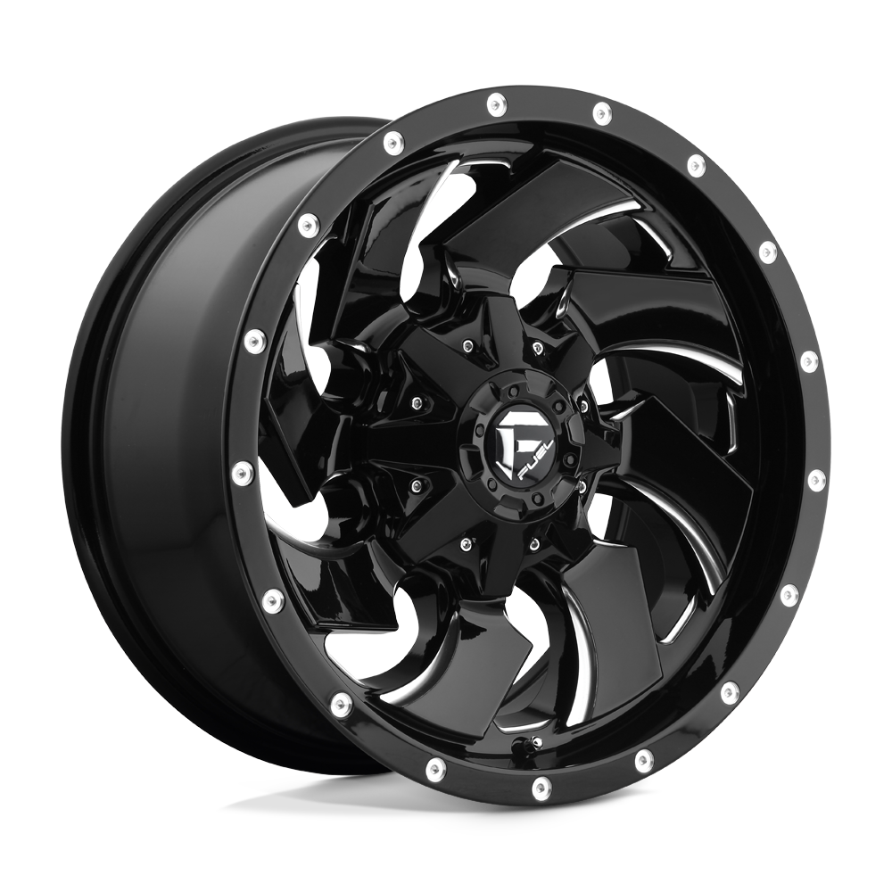 Fuel Wheels | CLEAVER DUALLY | GLOSS BLACK MILLED