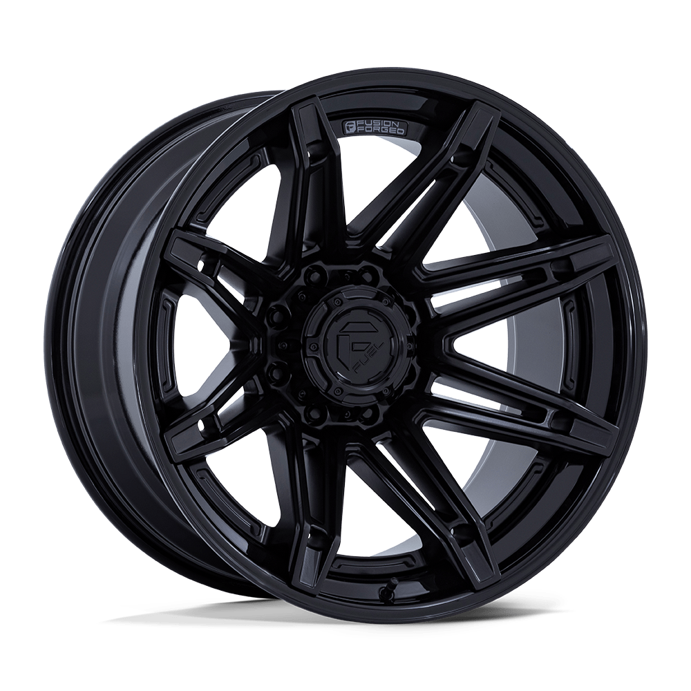 Fuel Wheels | BRAWL | MATTE BLACK W/ GLOSS BLACK LIP