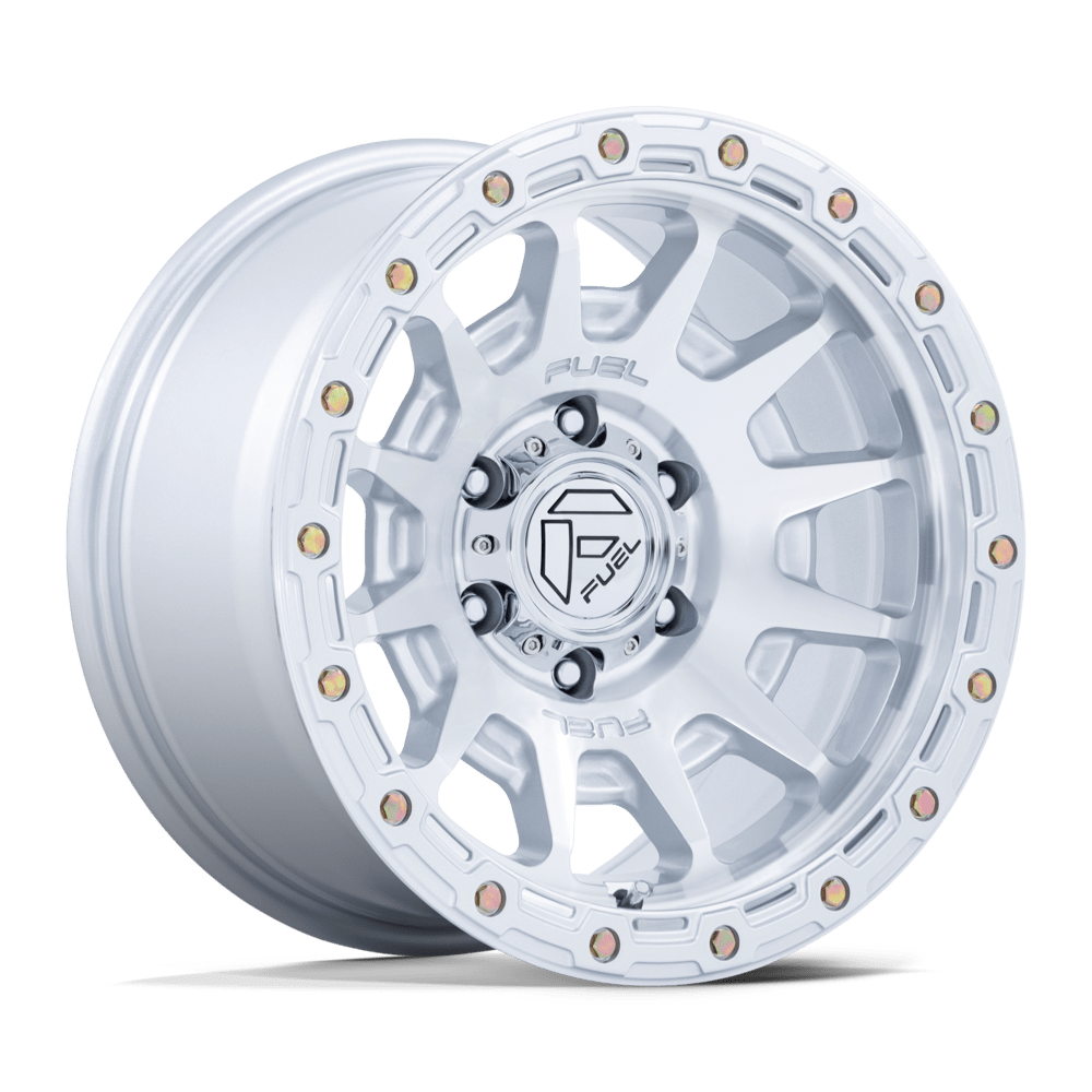 Fuel Wheels | FORTRESS | GLOSS SILVER W/ MACHINED FACE