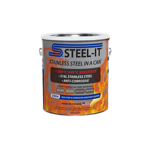 Steel-It 5904G (1 Gallon) Gray High-Temp Coating