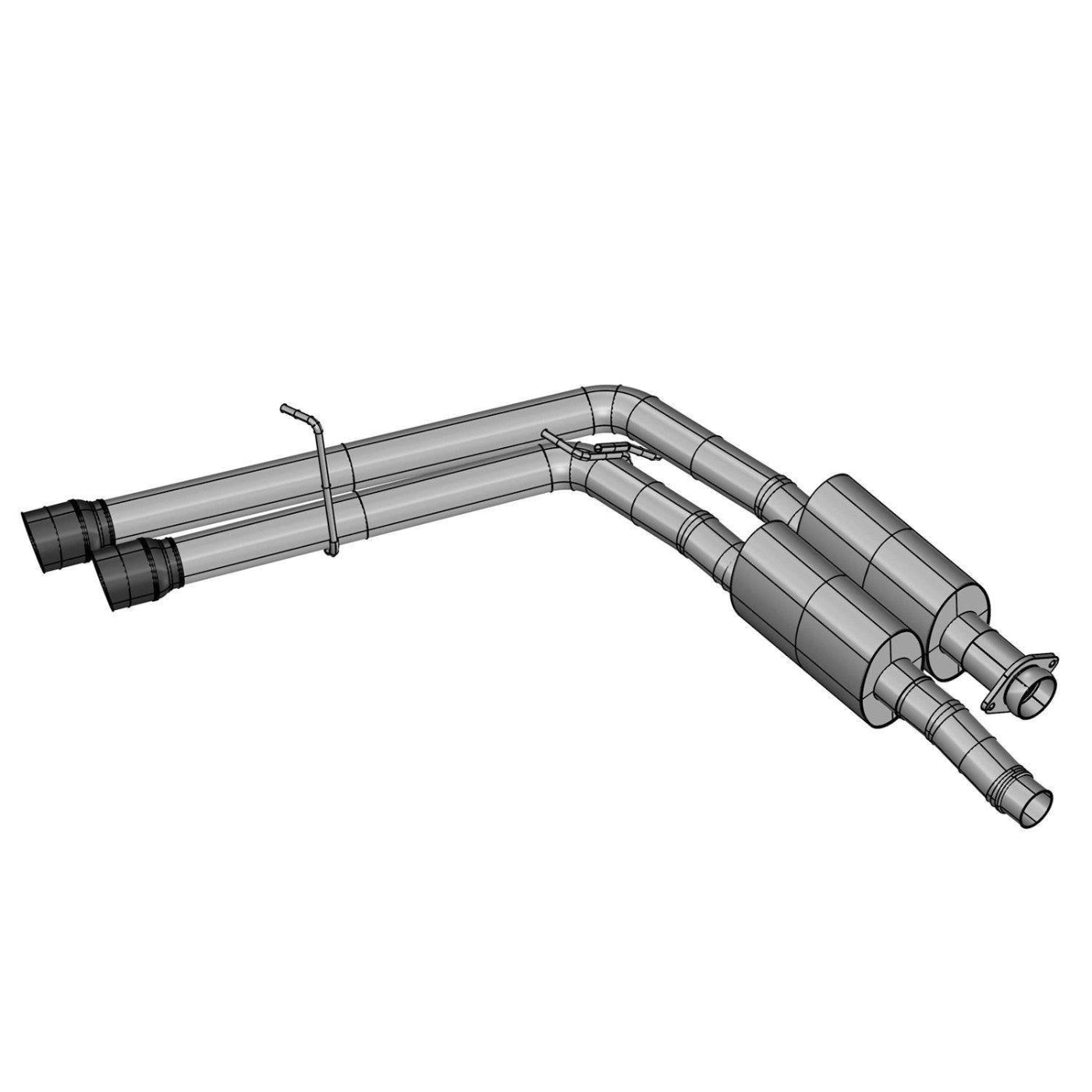 17-20 Ford Raptor Crew Cab Side Exit Cat Back Exhaust