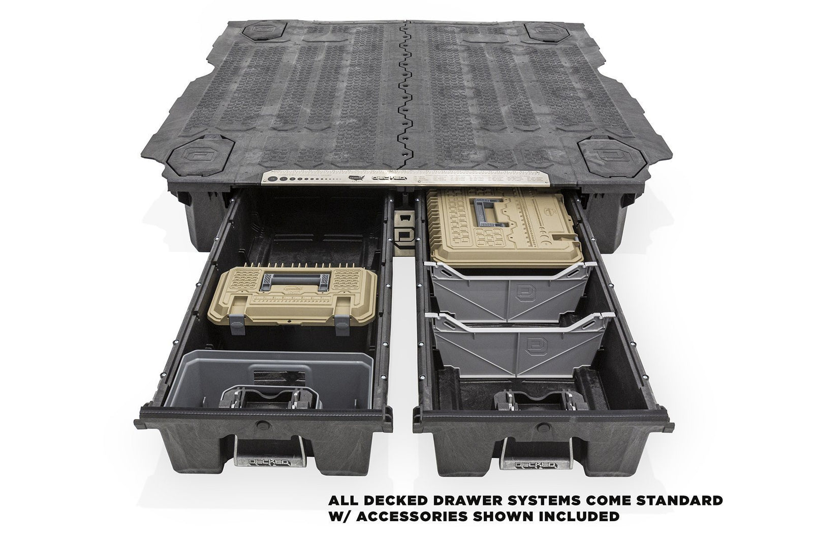 Decked-'17-Current Ford Raptor Truck Bed Storage System-DF4