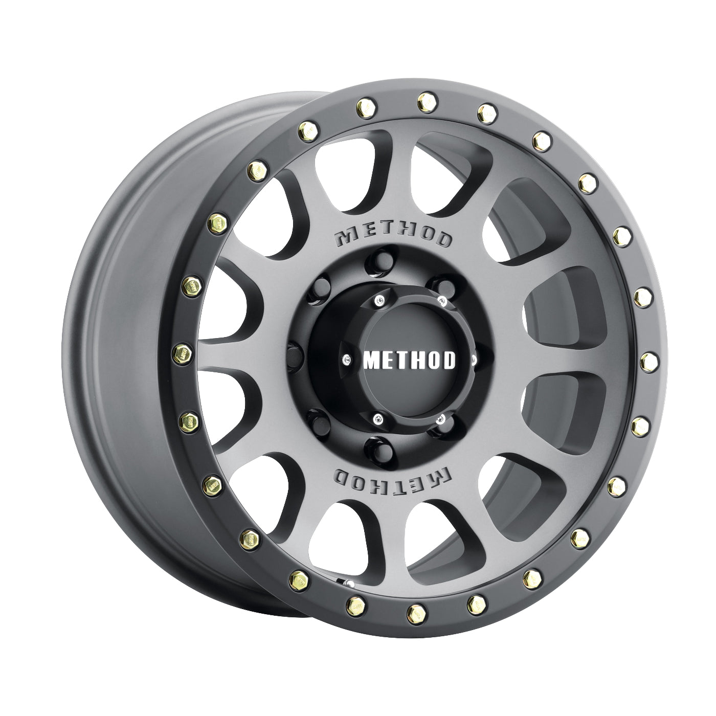 Method 305 NV Series Wheel - Titanium - Matte Black Lip