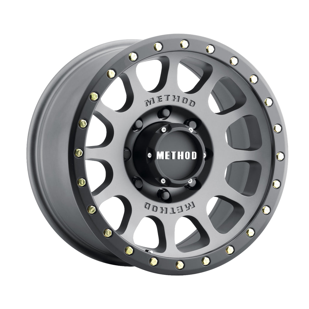 Method 305 NV Series Wheel - Titanium - Matte Black Lip