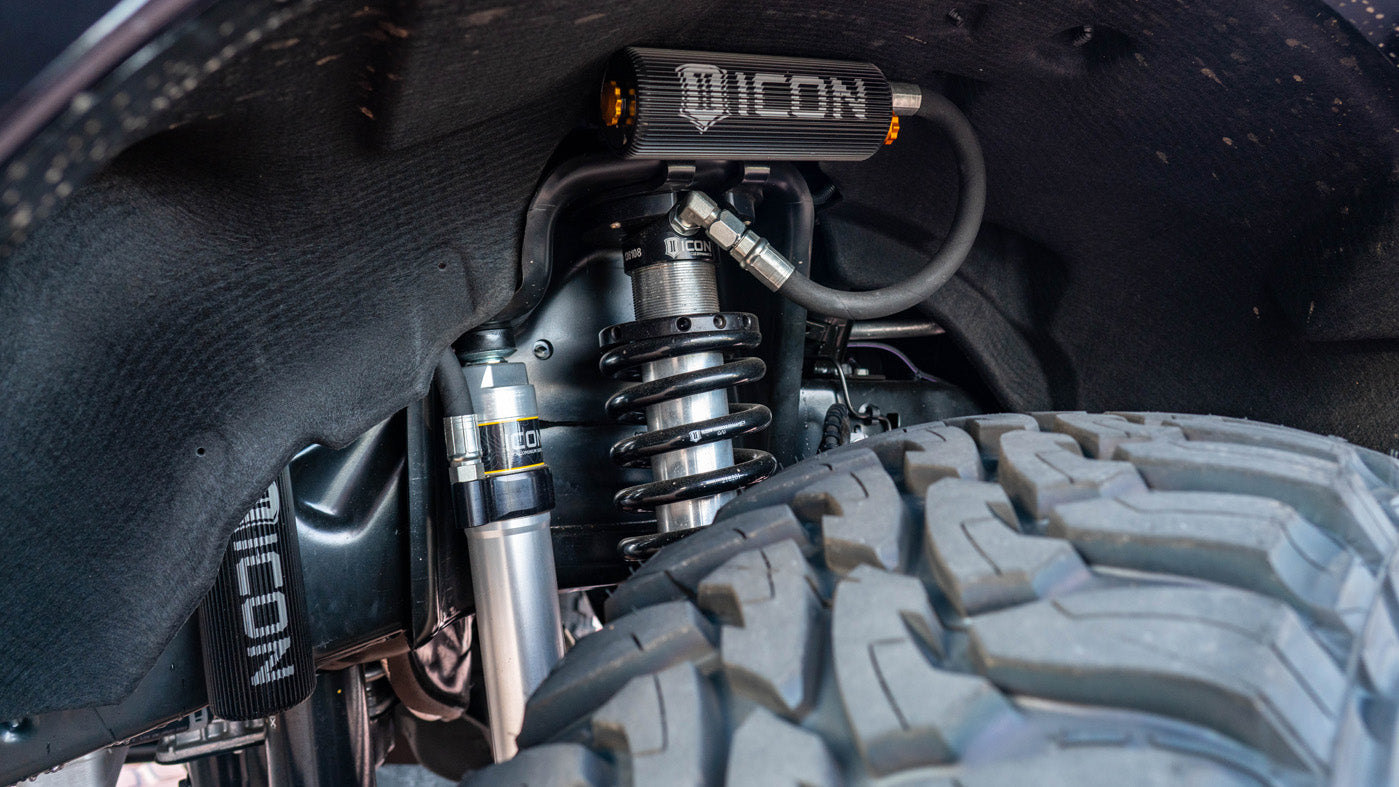 05-22 Ford Super Duty Icon 2.5 VS Finned RR CDCV Coilover Conversion K