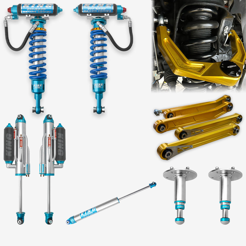 '21-23 Ram TRX King 3.0 RR Front Coilovers & 3.5 4-Tube BP Rear Shocks